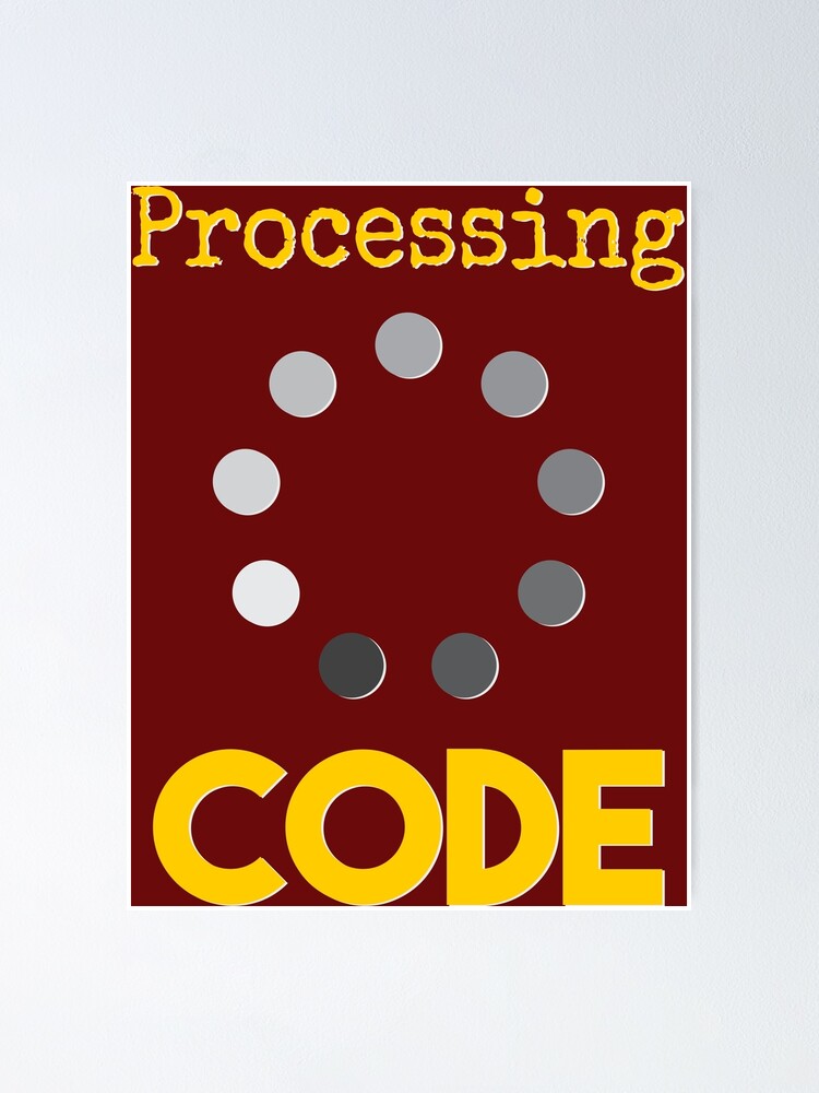 "Processing Code - A funny t-shirt and merchandise for software ...