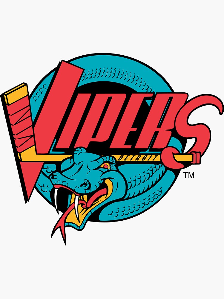 "Detroit Vipers" Sticker for Sale by HeyBeardMon | Redbubble