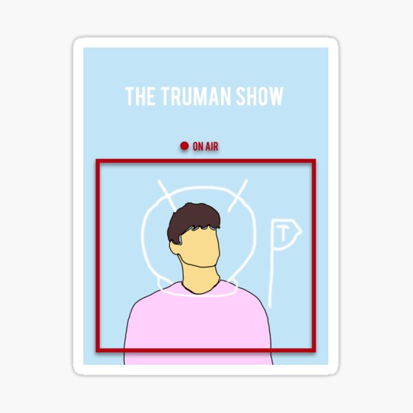 "Truman Show Minimalist Poster" Sticker for Sale by sjrosen23 | Redbubble