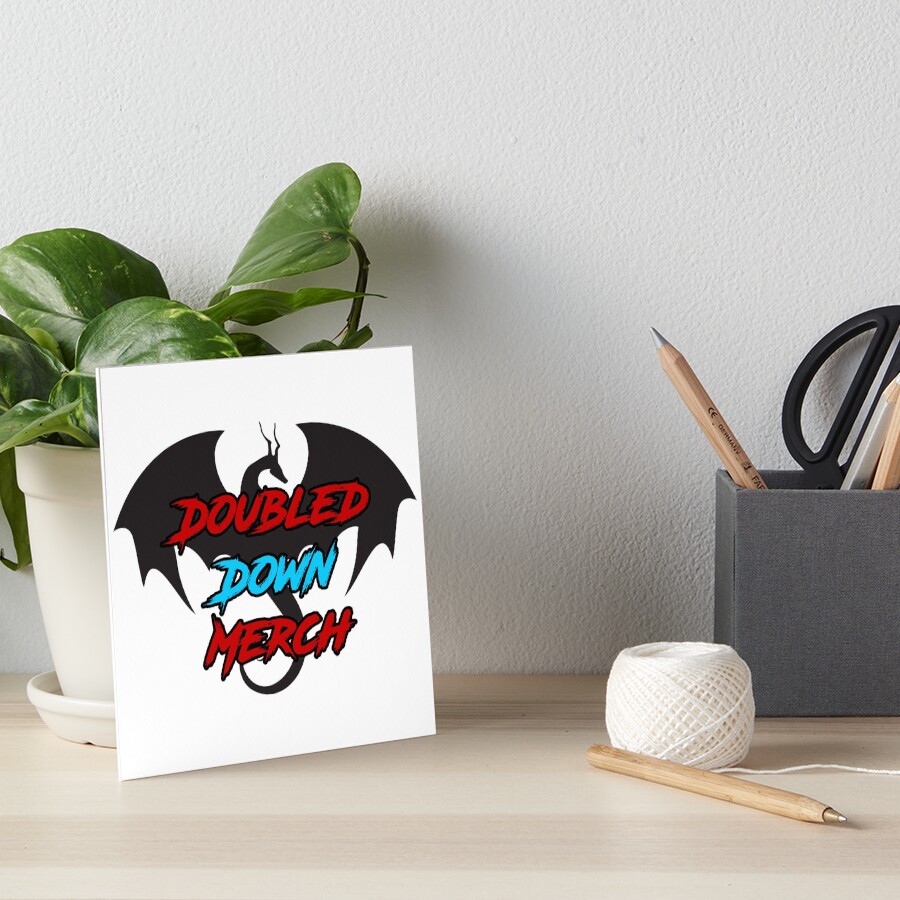 "Doubled Down Merch Logo" Art Board Print by doubledownmerch | Redbubble