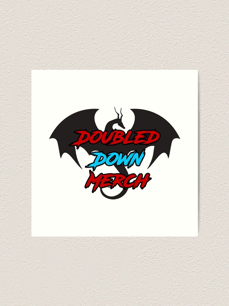 "Doubled Down Merch Logo" Art Print by doubledownmerch | Redbubble