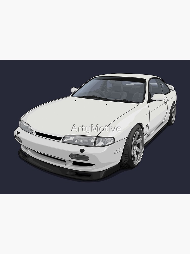 "S14 Zenki white (240sx 200sx) " Art Print for Sale by ArtyMotive ...