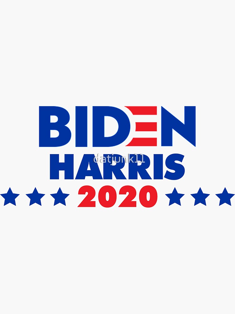 "Biden Harris 2020" Sticker by datjunk11 | Redbubble