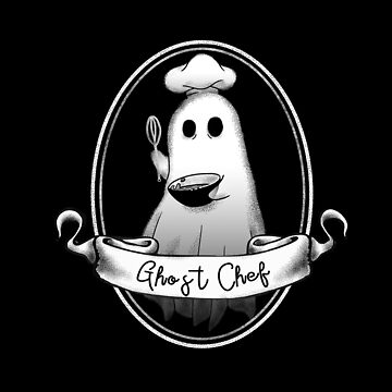 "Ghost Chef" Sticker for Sale by GSleeperArt | Redbubble