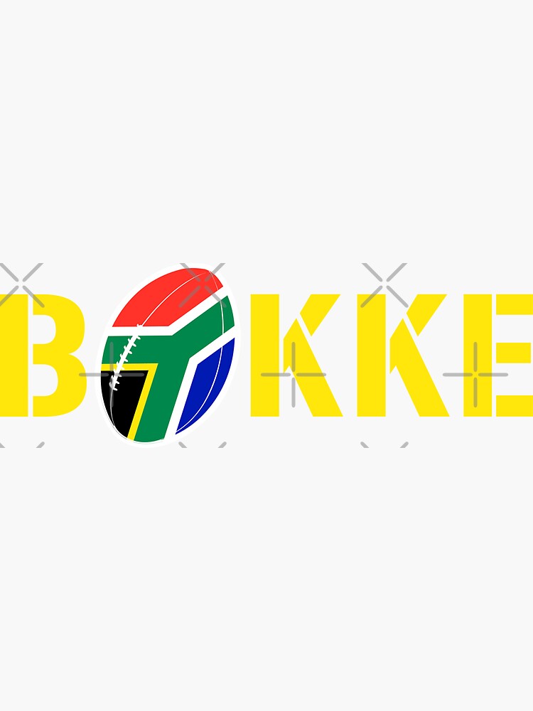 "Bokke South Africa Rugby Flag Springboks Fan Gift" Sticker for Sale by ...