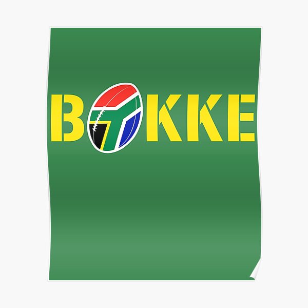 "Bokke South Africa Rugby Flag Springboks Fan Gift" Poster for Sale by ...