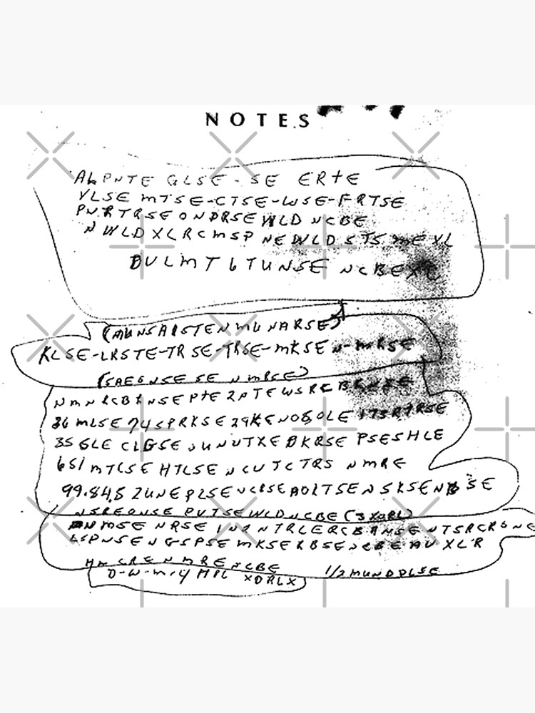 "NOTE.S. This time, in the shape of a Möbius strip, inverted, please ...