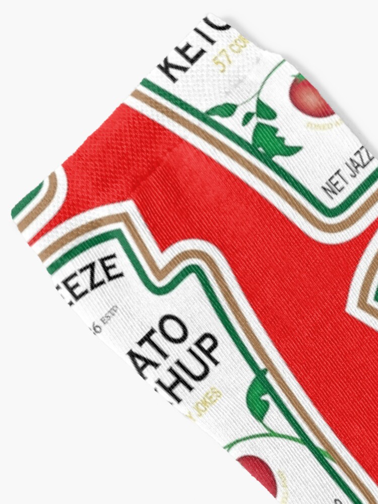 "Funny Ketchup Label" Socks for Sale by FancyHatPenguin | Redbubble