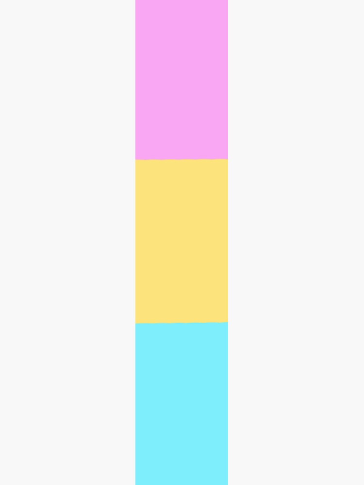 "pan pride flag" Sticker for Sale by JadedWolves | Redbubble