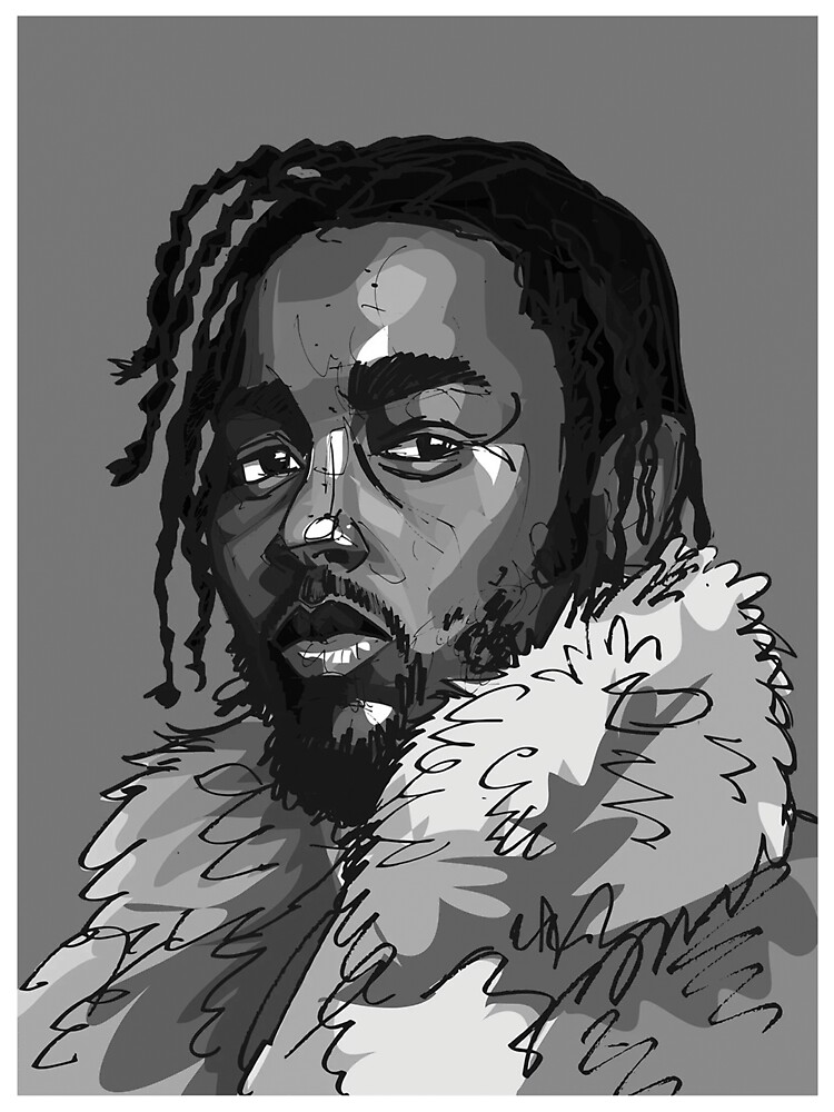 "Kendrick Lamar Cartoon" Sticker for Sale by PubbyChanda | Redbubble