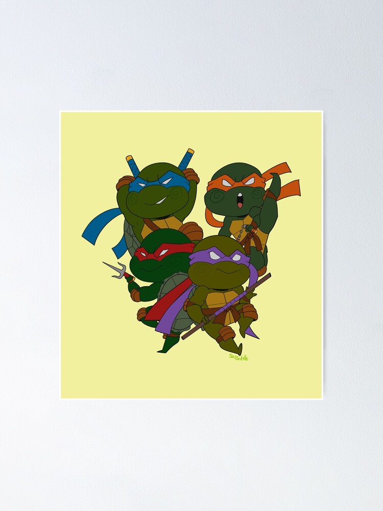 "itty bitty tiny turtles" Poster for Sale by sinamom | Redbubble