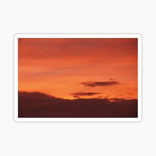 "Beautiful coloured sky" Sticker by aligata1970 | Redbubble