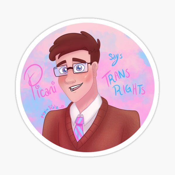 "Picani Says Trans Rights" Sticker for Sale by pippin-katz | Redbubble