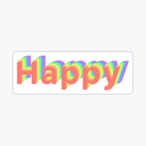 "Happy Aesthetic " Sticker by aestheticviolet | Redbubble