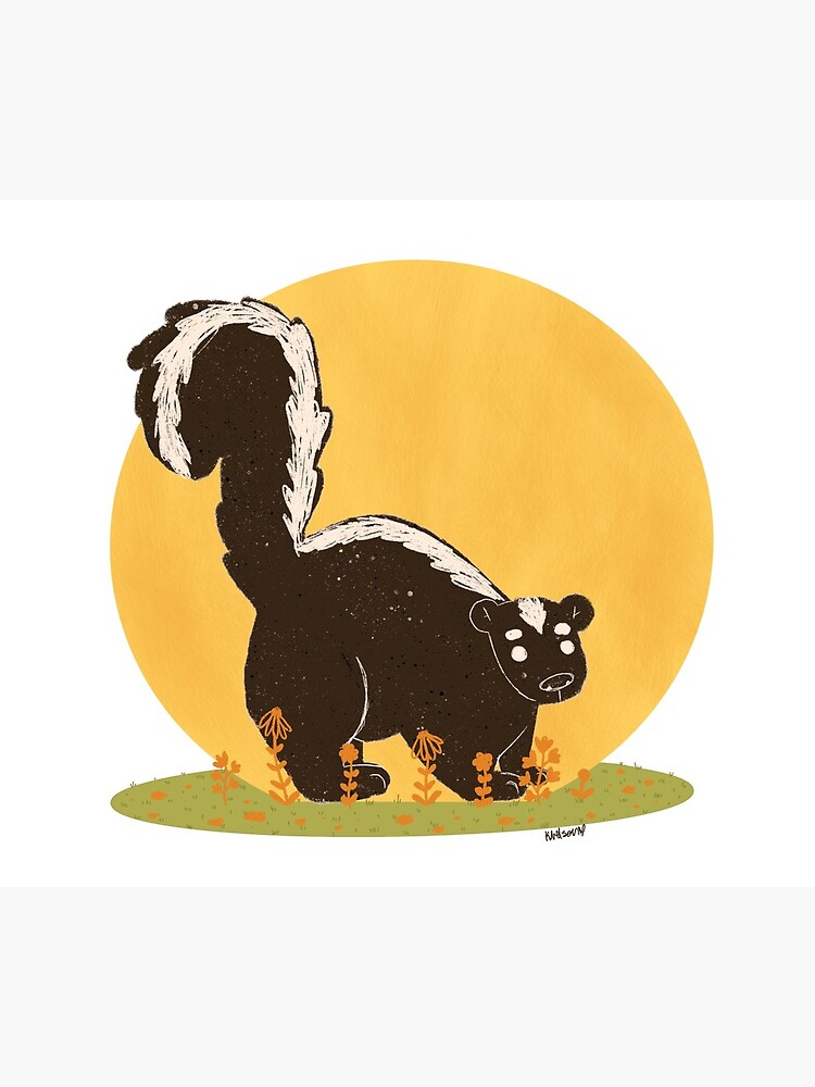 "Skunk friend" Art Print for Sale by Northern-nettle | Redbubble