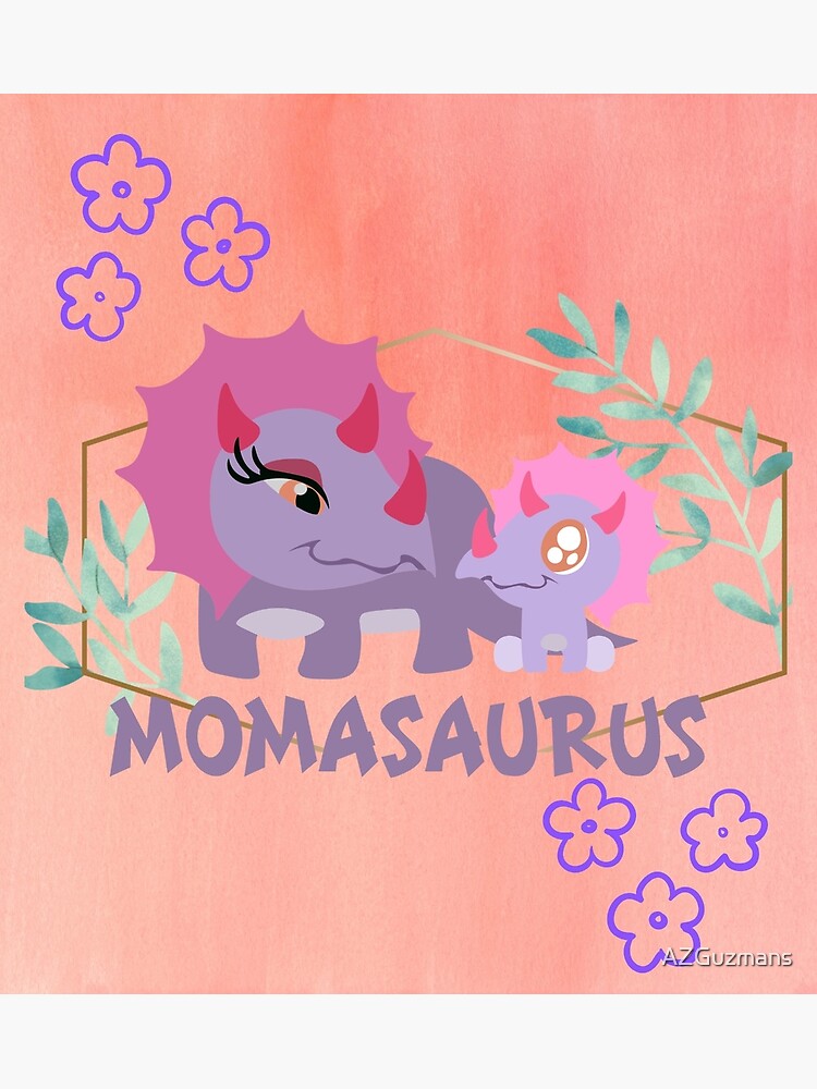 Póster «Momasaurus Madre y Bebé Dinosaurios Stegosaurus» de AZGuzmans ...