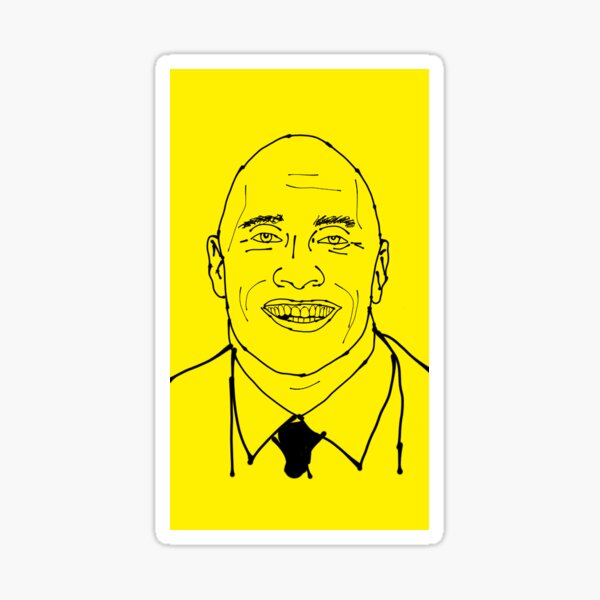 Dwayne The Rock Johnson Stickers | Redbubble