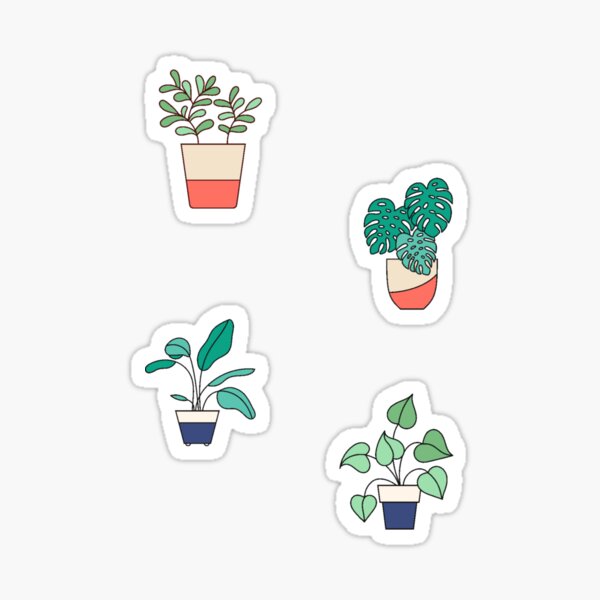 "Mini plants sticker pack" Sticker for Sale by NativeAssady | Redbubble