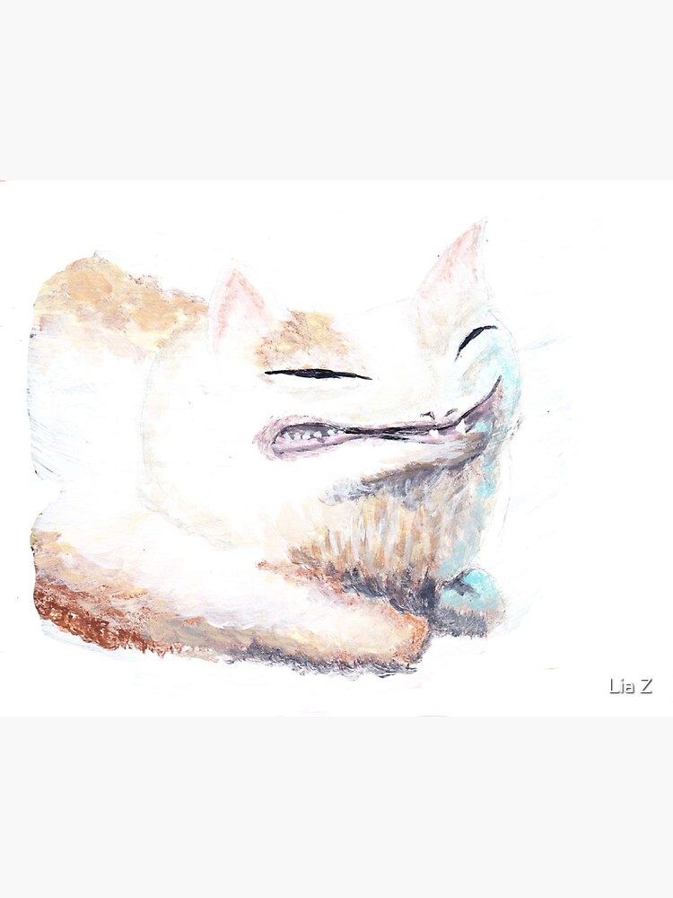 "Cursed cat Painting" Sticker for Sale by chuju | Redbubble