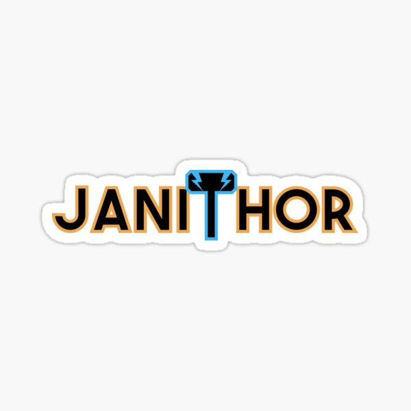"Janitor and Thor Pun" Sticker by NorseTech | Redbubble
