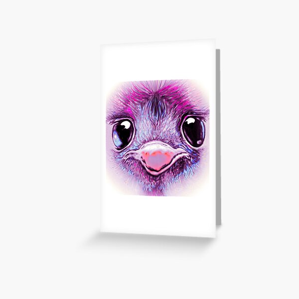 "Emu baby pink cute wild animals cartoon picture ostrich painting ...