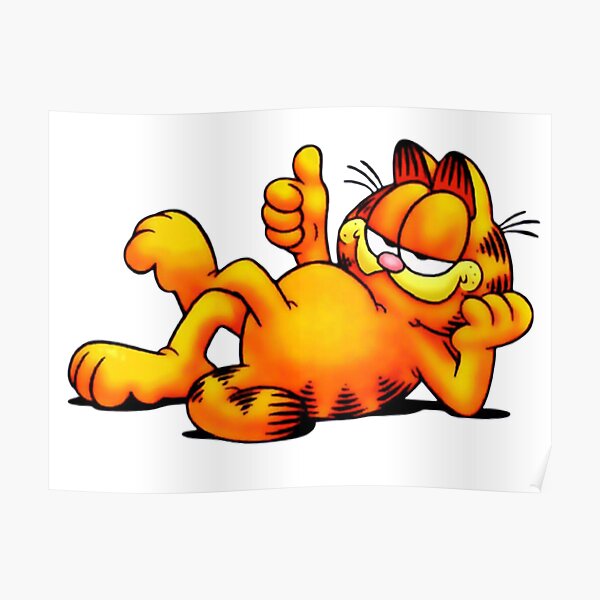 "Garfield The Cat" Poster by Milrocks | Redbubble