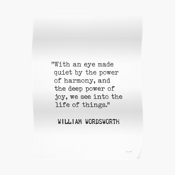 "William Wordsworth" Poster by Pagarelov | Redbubble