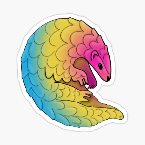 "Pangolin Pan Pride" Sticker for Sale by Kat4004 | Redbubble