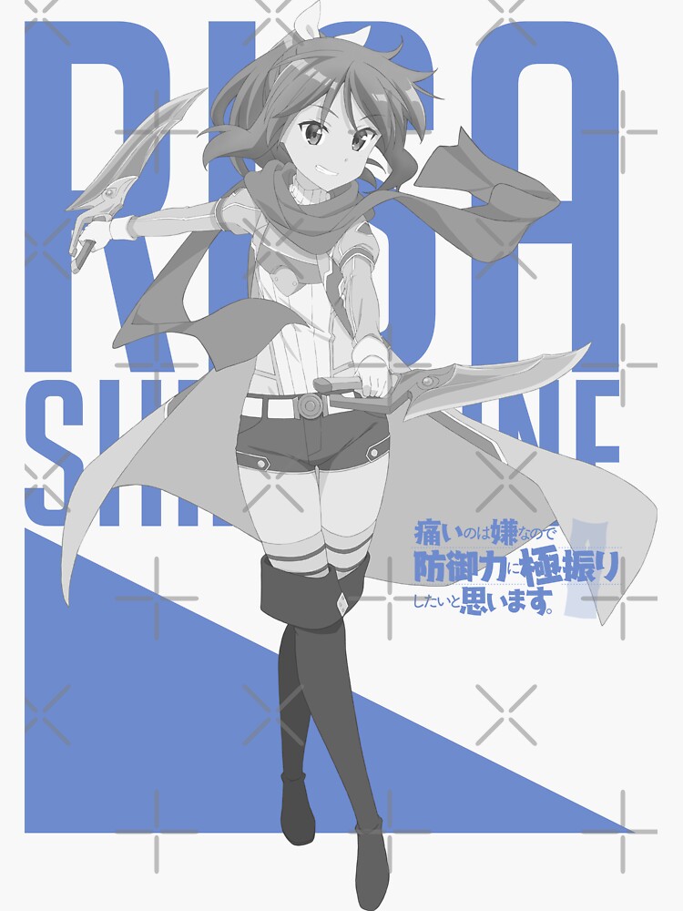 "Risa Shiramine - Sally - Bofuri" Sticker for Sale by Chumbo21 | Redbubble