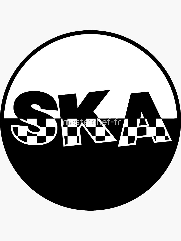 "Ska logo" Sticker for Sale by masterchef-fr | Redbubble
