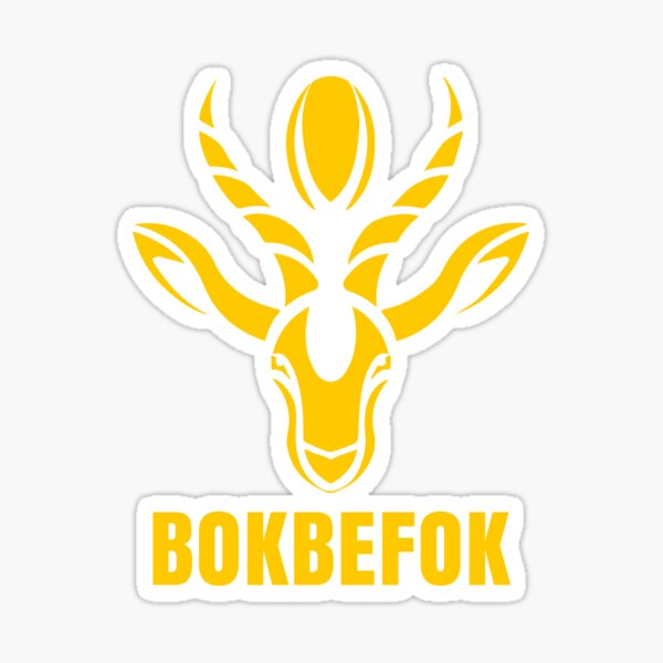 "Bokbefok South Africa Rugby World Champion Springboks Gift" Sticker ...