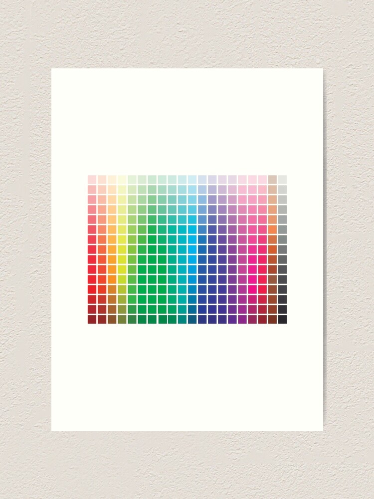 "Color grid, color palette, colors" Art Print by DerSenat | Redbubble