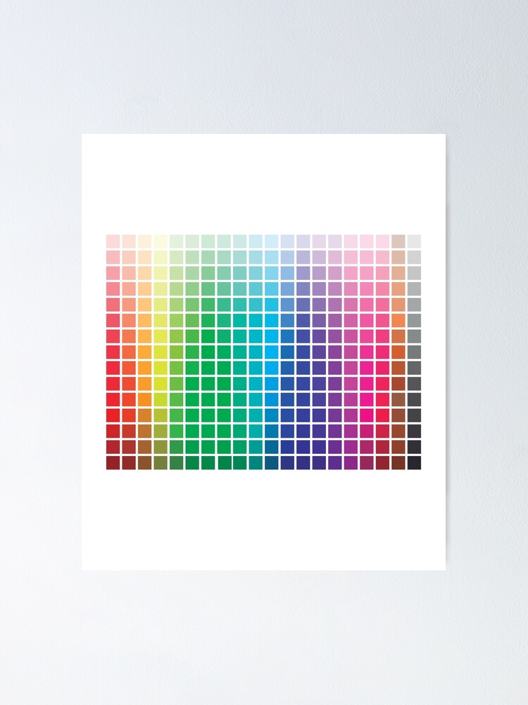 "Color grid, color palette, colors" Poster by DerSenat | Redbubble