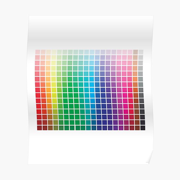 "Color grid, color palette, colors" Poster by DerSenat | Redbubble