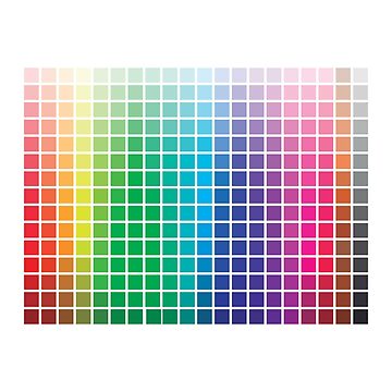 "Color grid, color palette, colors" Art Print by DerSenat | Redbubble