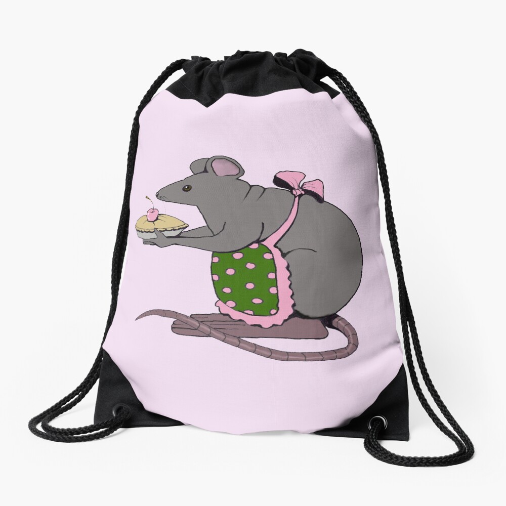 "Mouse With Apron Holding a Pie, Baker, Baking, Illustration, Mama ...