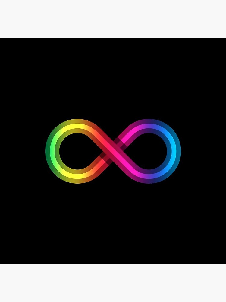 "Neurodiversity Rainbow Infinity Knot" Pin for Sale by Olooriel | Redbubble