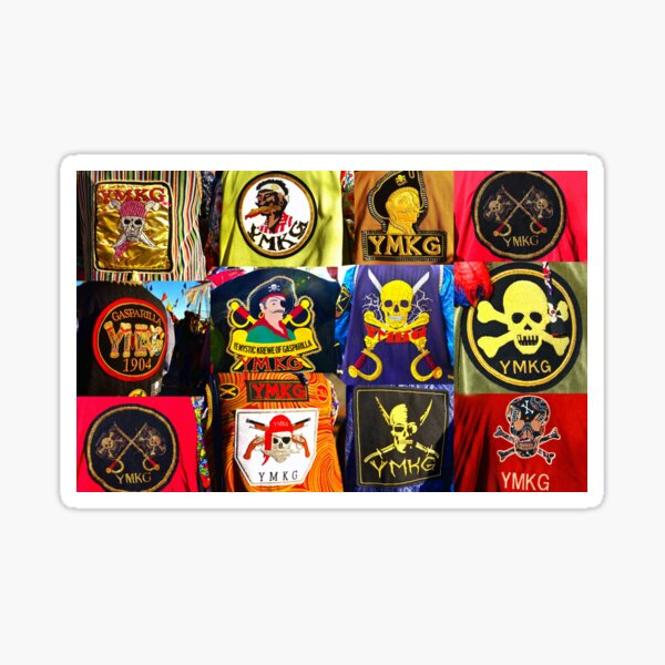 "Ye Mystic Krew of Gasparilla patches" Sticker for Sale by dltphoto ...