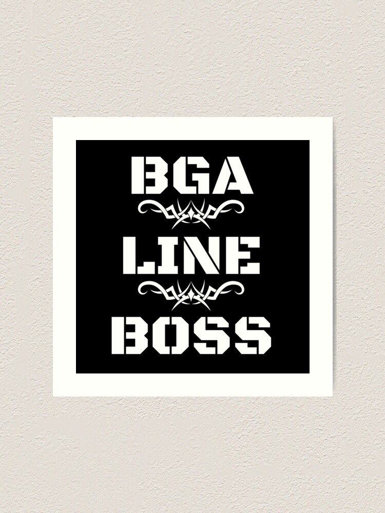 "Black Gold Army Line Boss" Art Print by viking411 | Redbubble