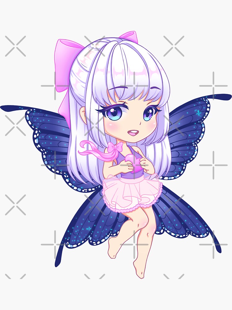 "Cute chibi fairy" Sticker by MissGiuliana | Redbubble