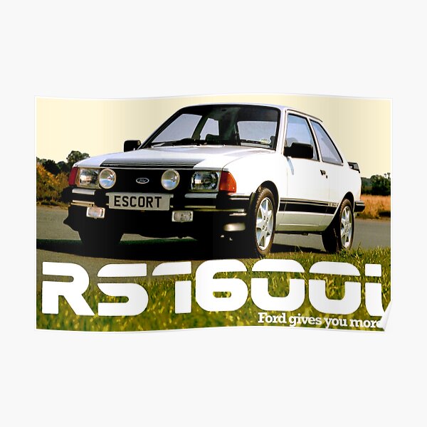 "FORD ESCORT RS1600i" Poster for Sale by ThrowbackM2 | Redbubble