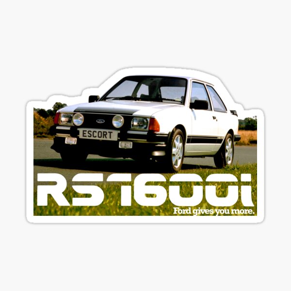 "FORD ESCORT RS1600i" Sticker for Sale by ThrowbackM2 | Redbubble