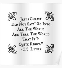 C S Lewis: Posters | Redbubble