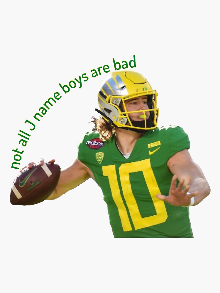 "J Name Boys: Justin Herbert" Sticker for Sale by yeethaw69 | Redbubble