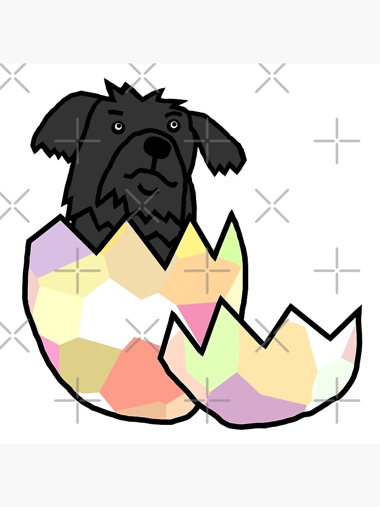 "Cute Dog Hatching from Egg" Poster for Sale by ellenhenry | Redbubble