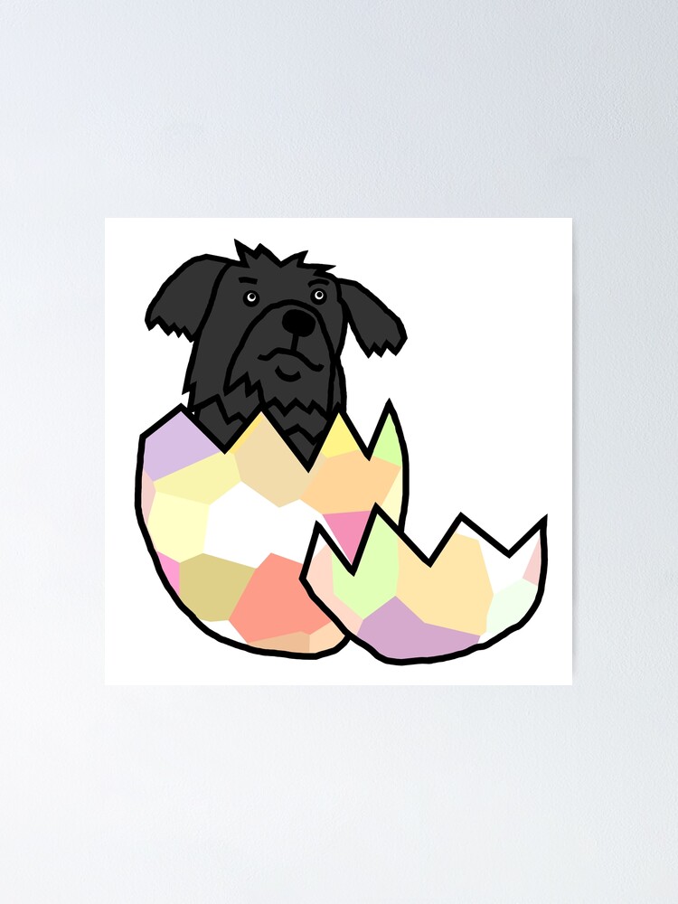 "Cute Dog Hatching from Egg" Poster for Sale by ellenhenry | Redbubble