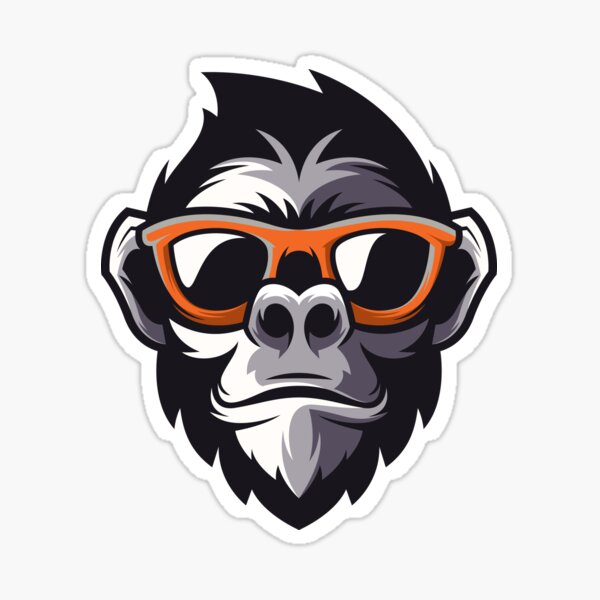 "Monkey face " Sticker by tambustore | Redbubble