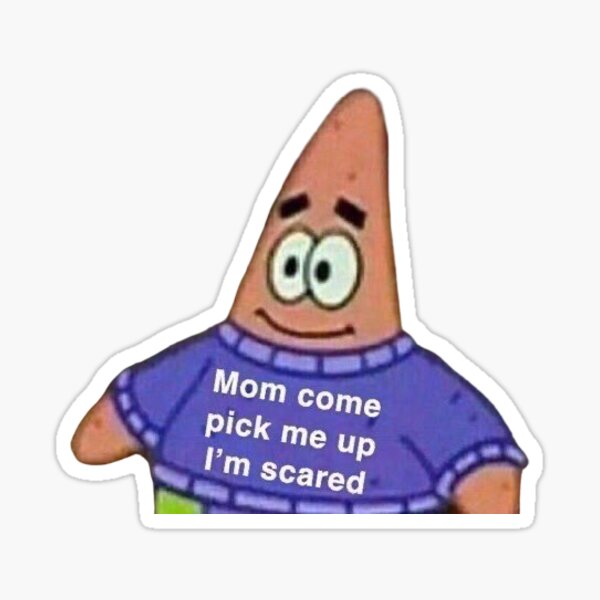 "mom come pick me up " Sticker for Sale by lizig | Redbubble