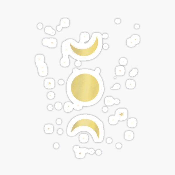 "Moon phases Transparent" Sticker by SimD | Redbubble
