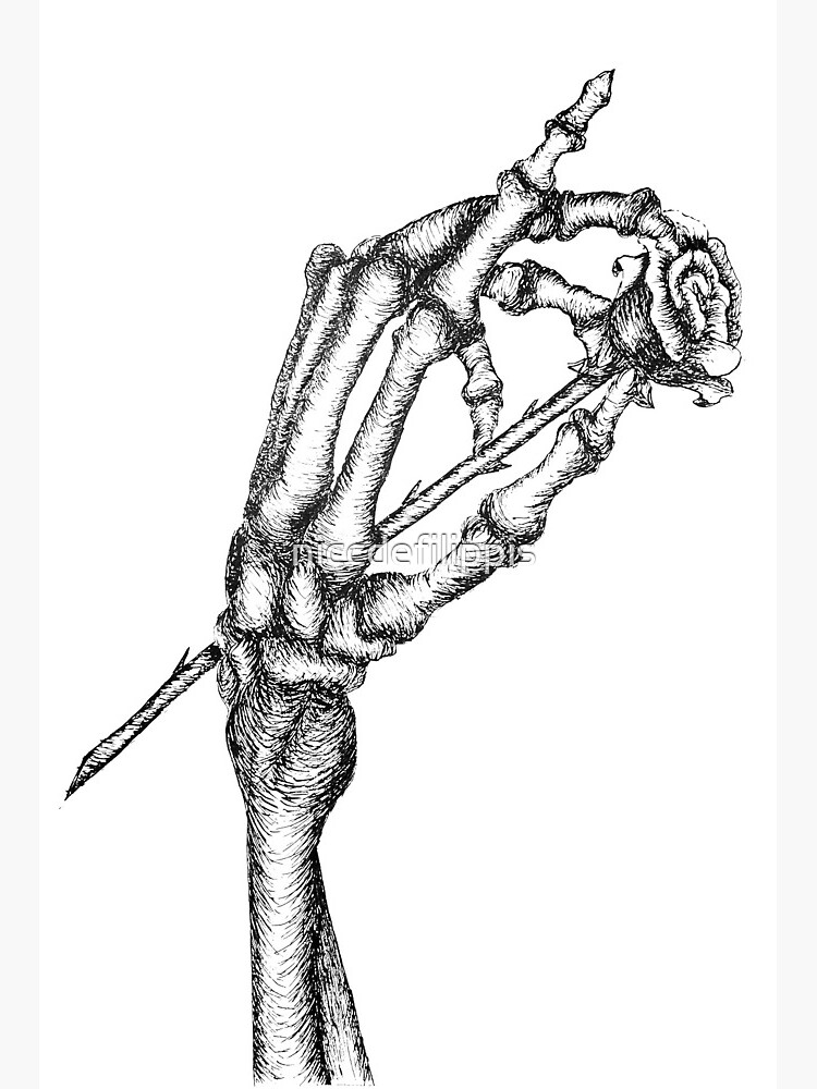 Skeleton Hand Reaching